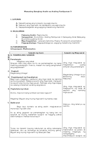 RDL-2 Chapter-I-2-and-3-Template - Chapter I THE PROBLEM AND ITS SETTING Introduction According ...