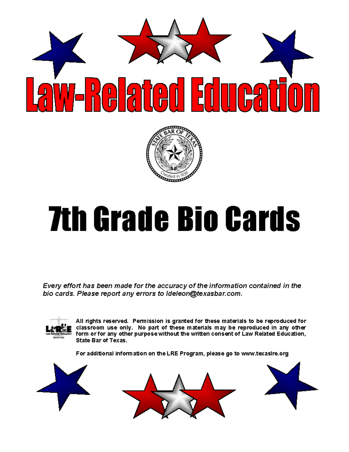 Revised-7th Grade Bio Cards - 7th Grade Bio Cards 7th Grade Bio Every ...