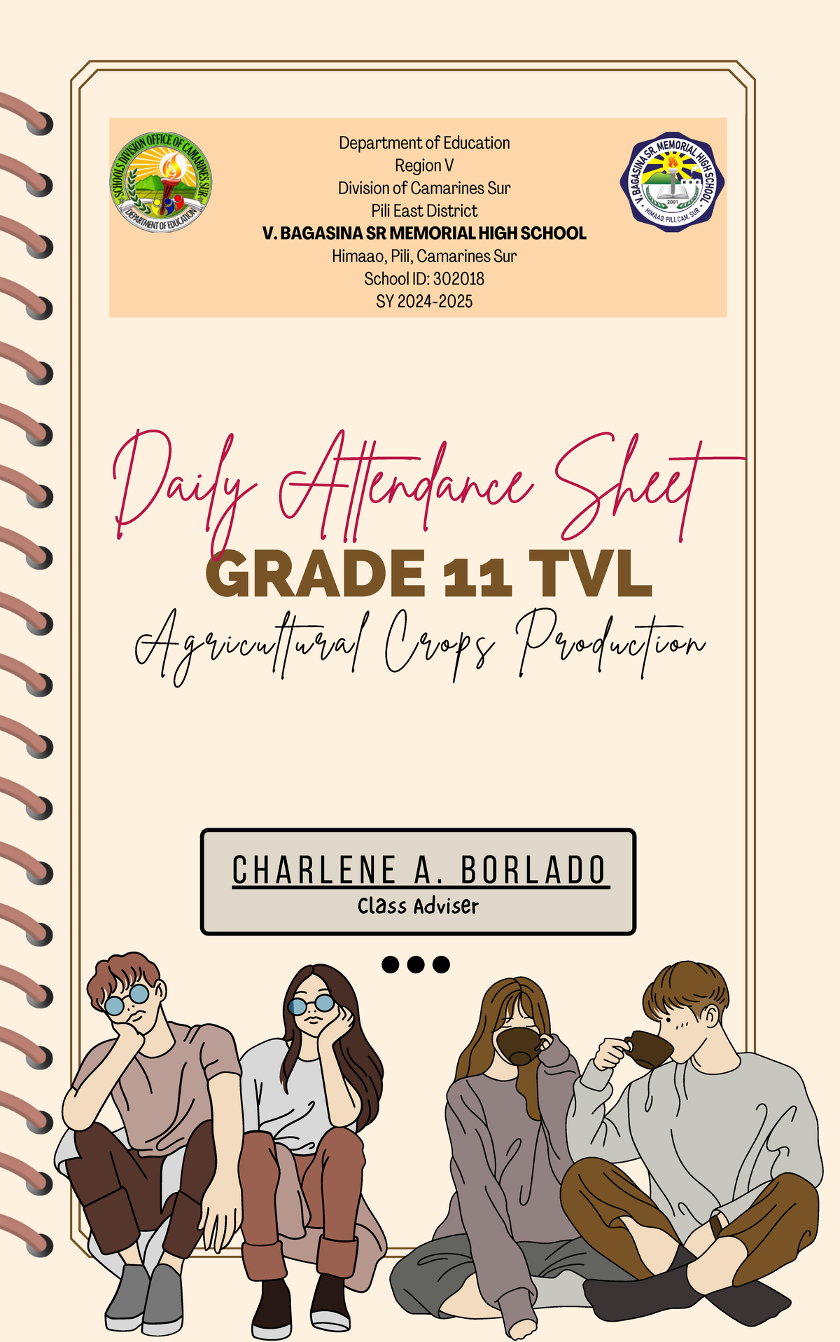 Cream Simple Notebook Cover 2 - General Science - Department of ...