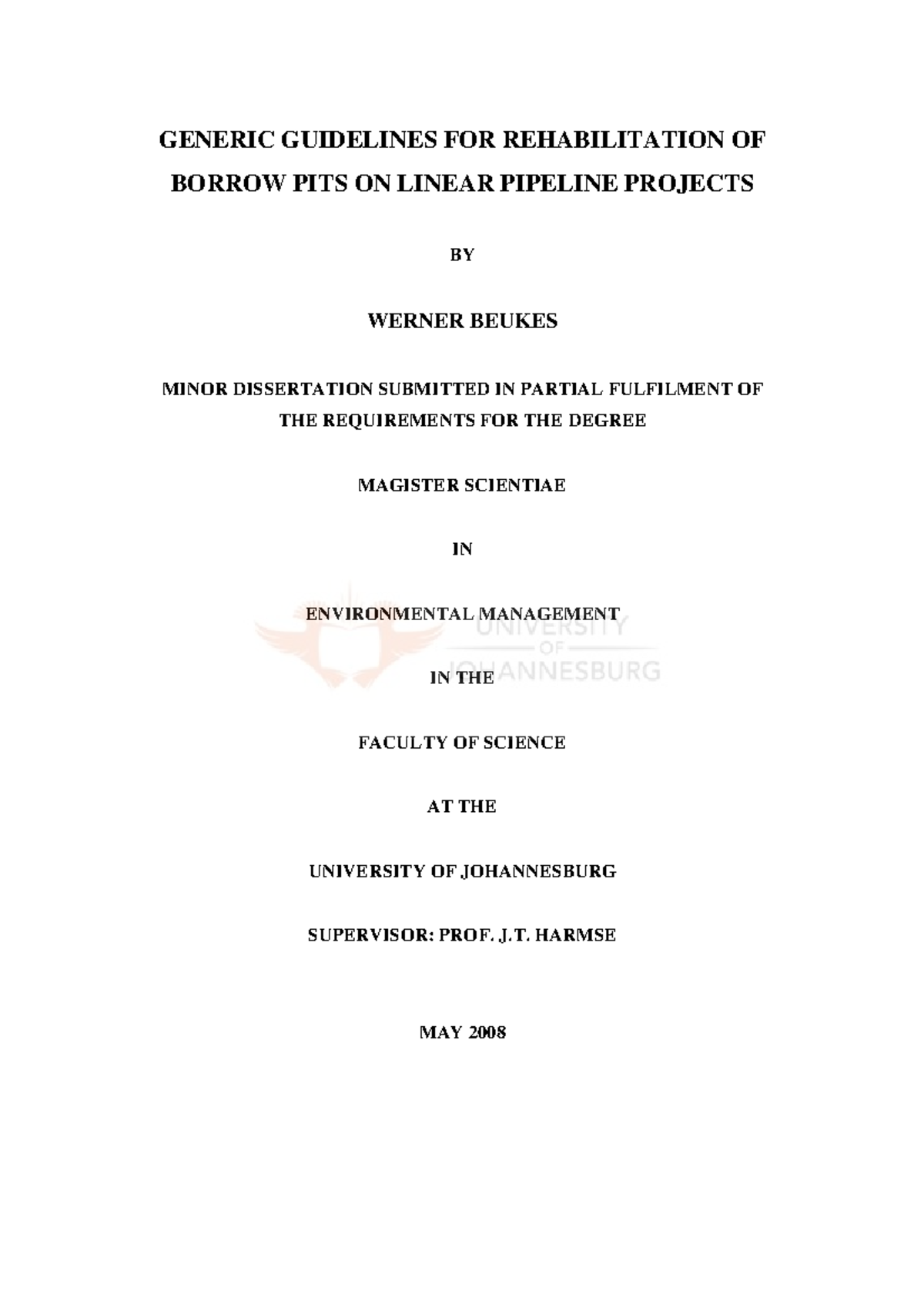 Borrow pits rehabilitation - Copy - Studocu