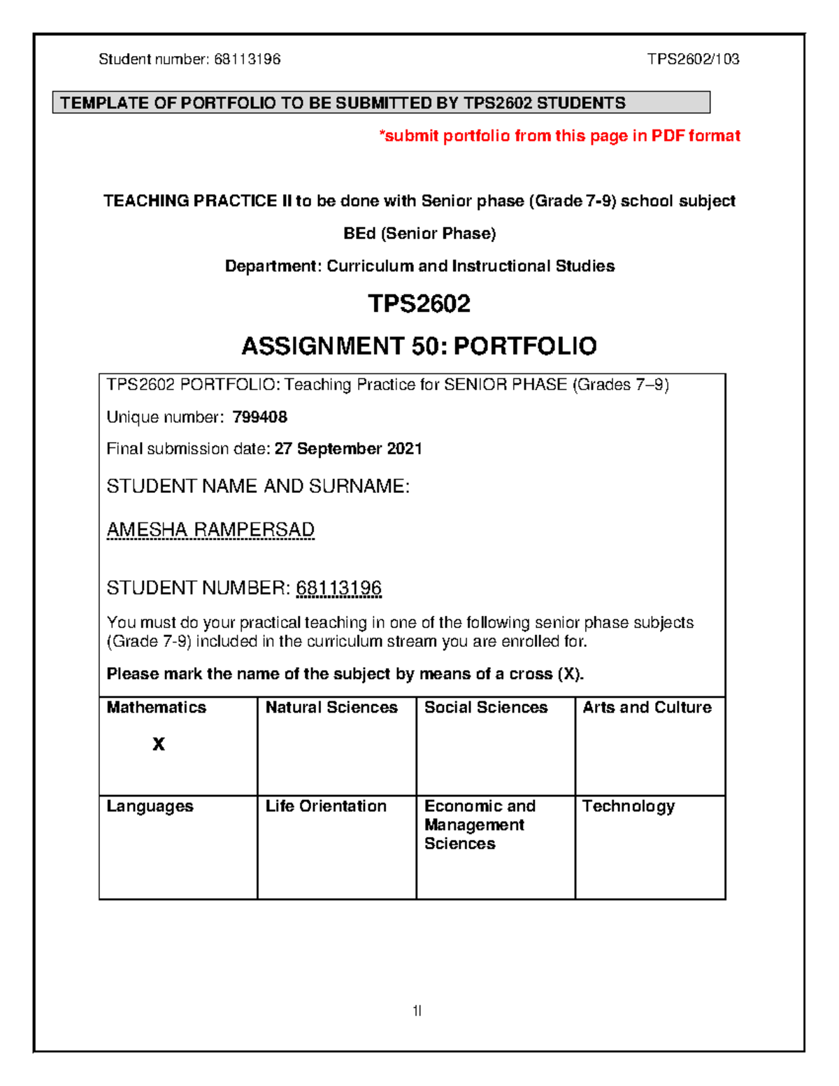TPS2602 portfolio - 1 I *submit portfolio from this page in PDF format ...