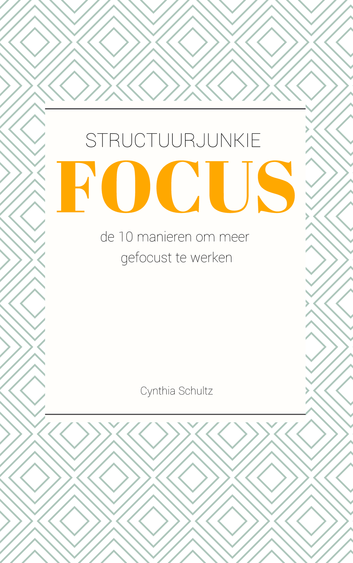 Cynthia Schultz boek Focus - FOCUS de 10 manieren om meer gefocust te ...