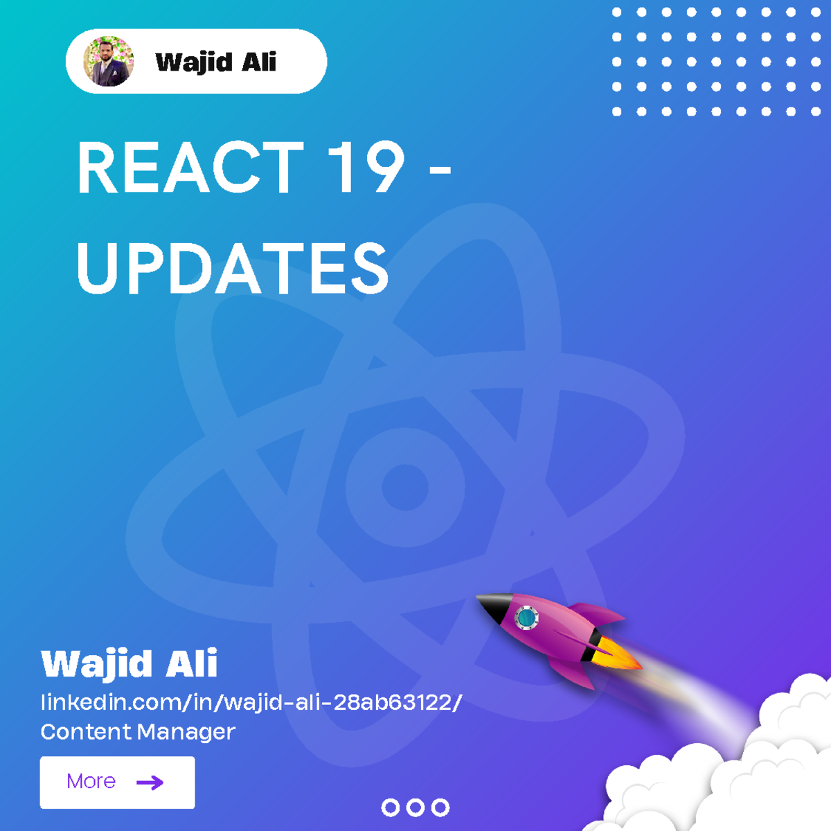 React 19 Updates ️ - REACT 19 - UPDATES linkedin/in/wajid-ali-28ab63122 ...