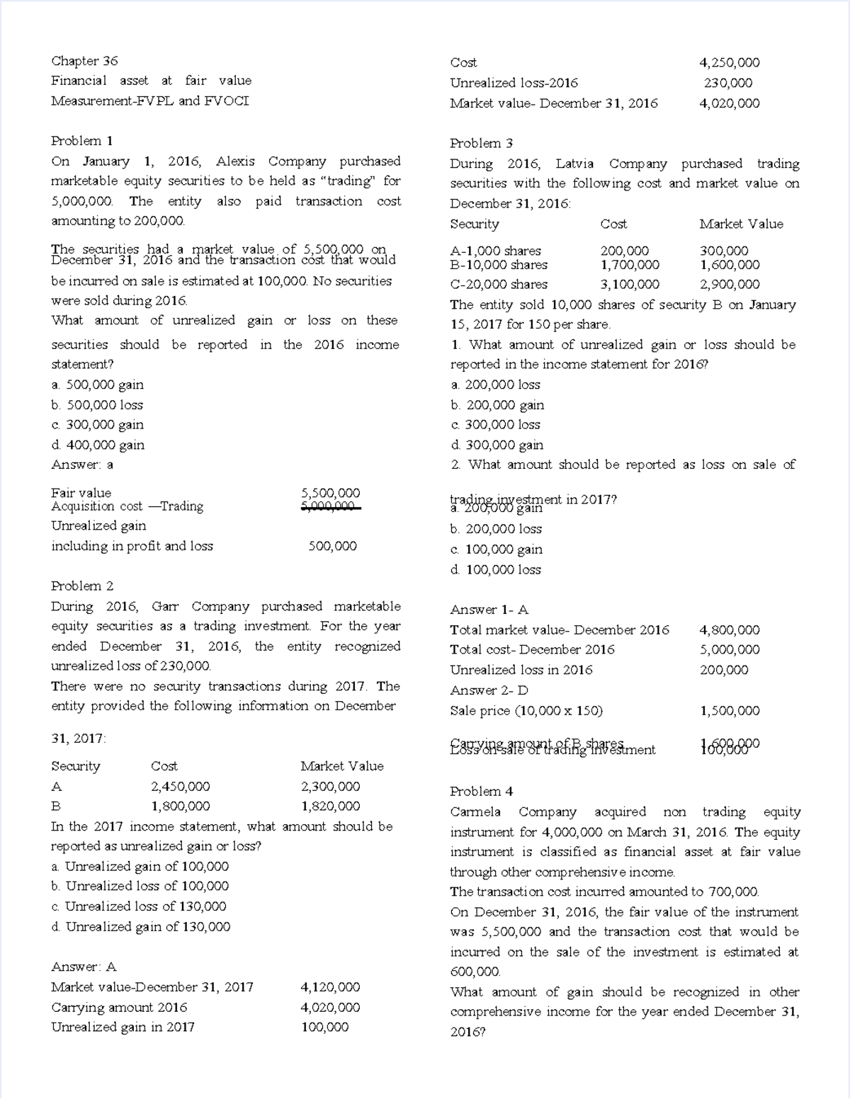 Pdf-investments-reviewer - Chapter 36 Financial asset at fair value ...
