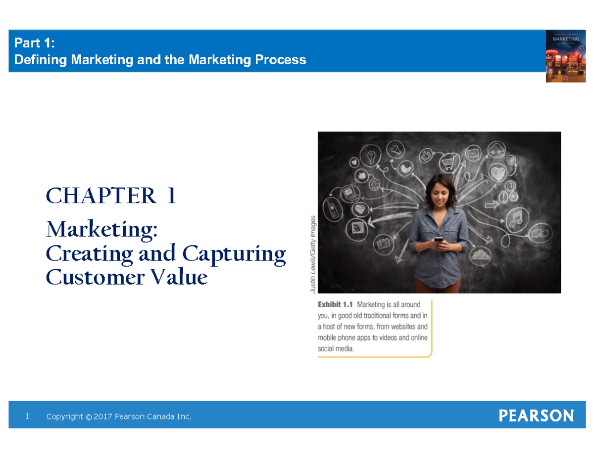 Chapter 1 - Lecture notes 1 - Part 1: Defining Marketing and the ...
