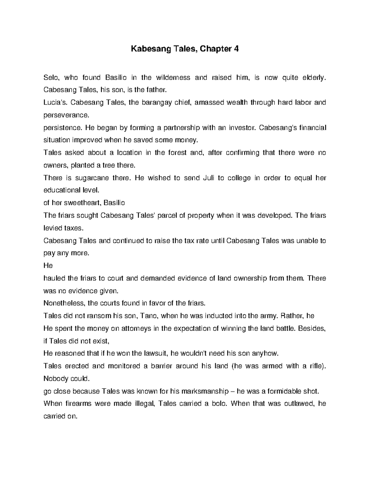 CHAP 4 Kabesang Tales 4 - noli me tangere - Kabesang Tales, Chapter 4 ...