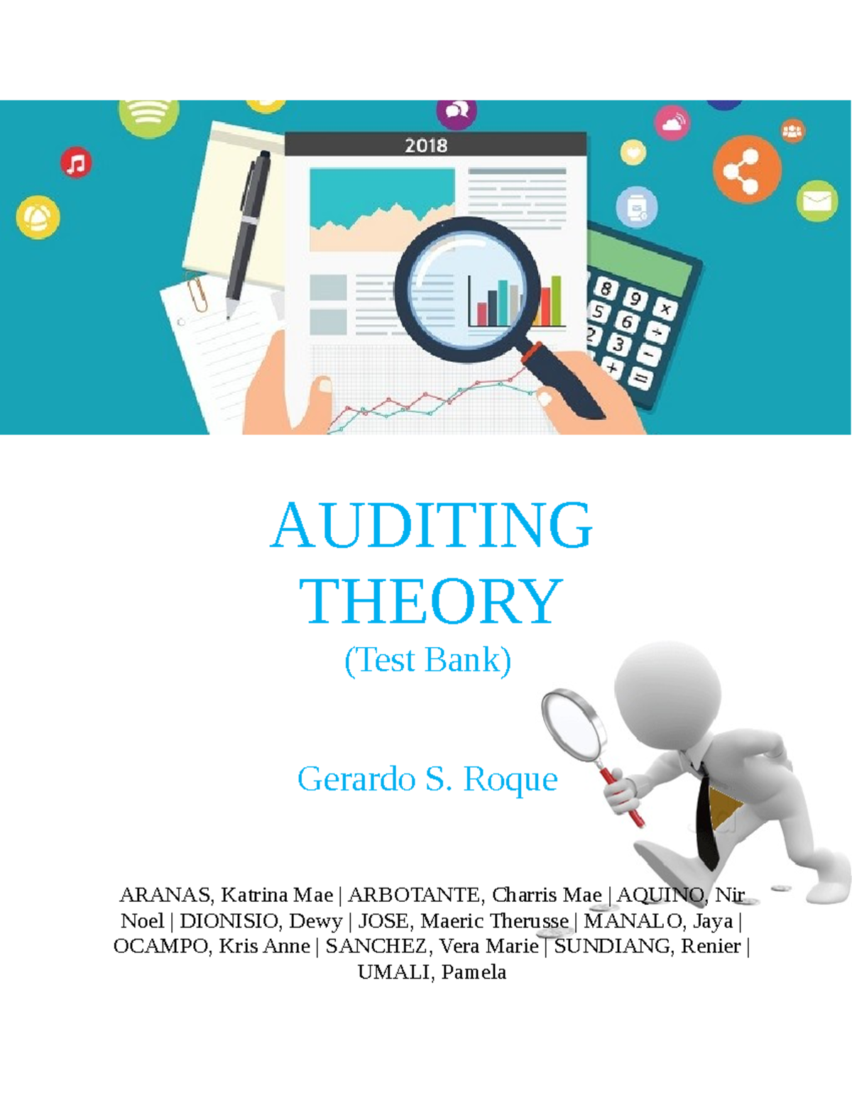 Pdfcoffee - Study well - AUDITING THEORY (Test Bank) Gerardo S. Roque ...