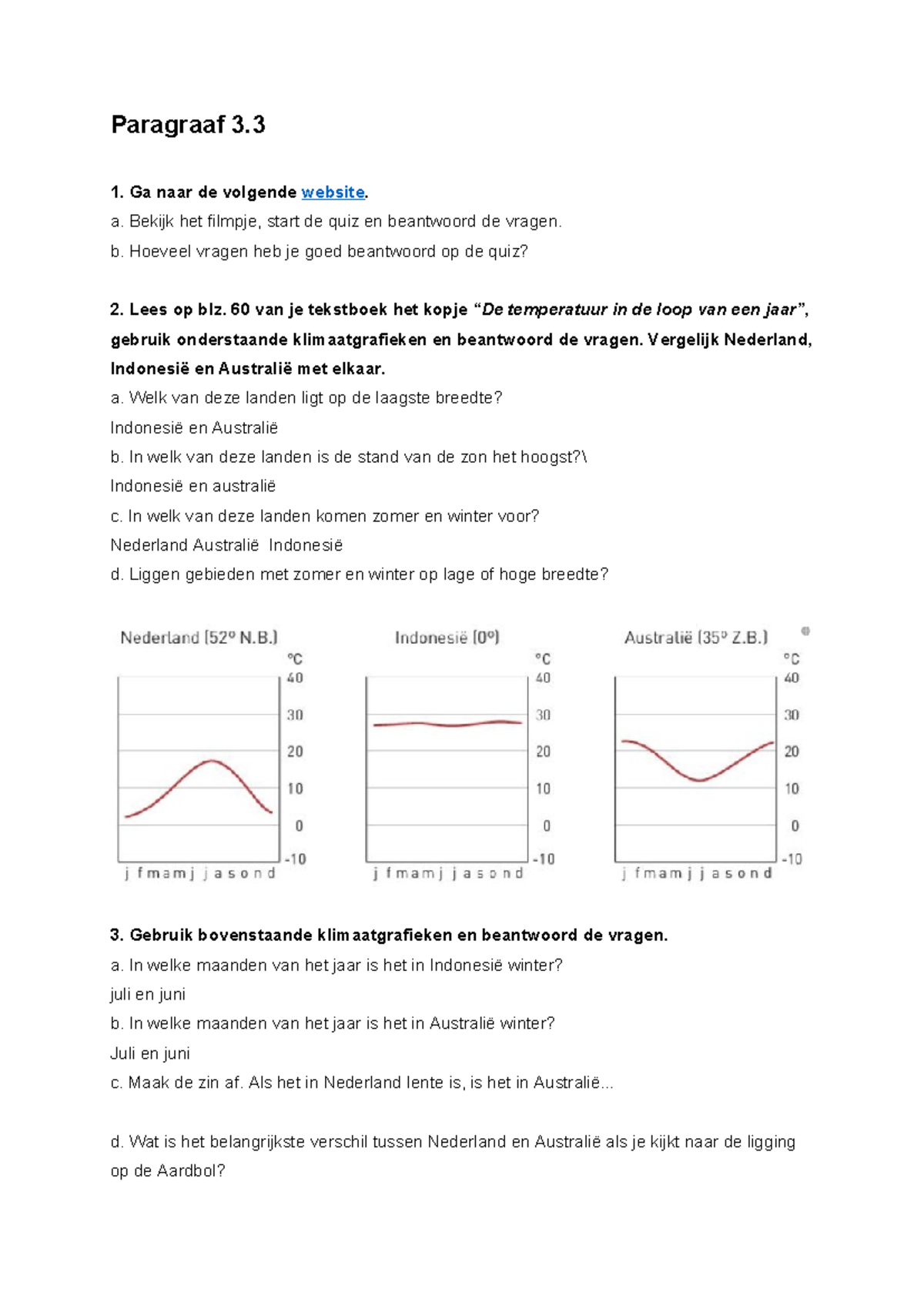 Par 3.3 opdrachten - Oefenen - Paragraaf 3. Ga naar de volgende website ...