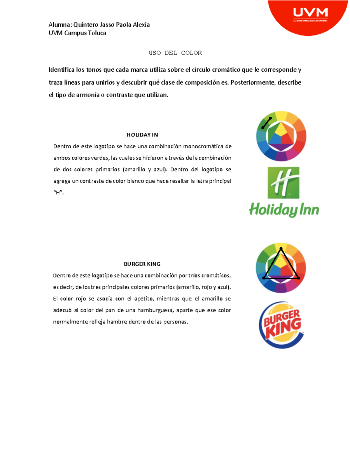Actividad 5 Teoria y Manejo del Color - Alumna: Quintero Jasso Paola ...