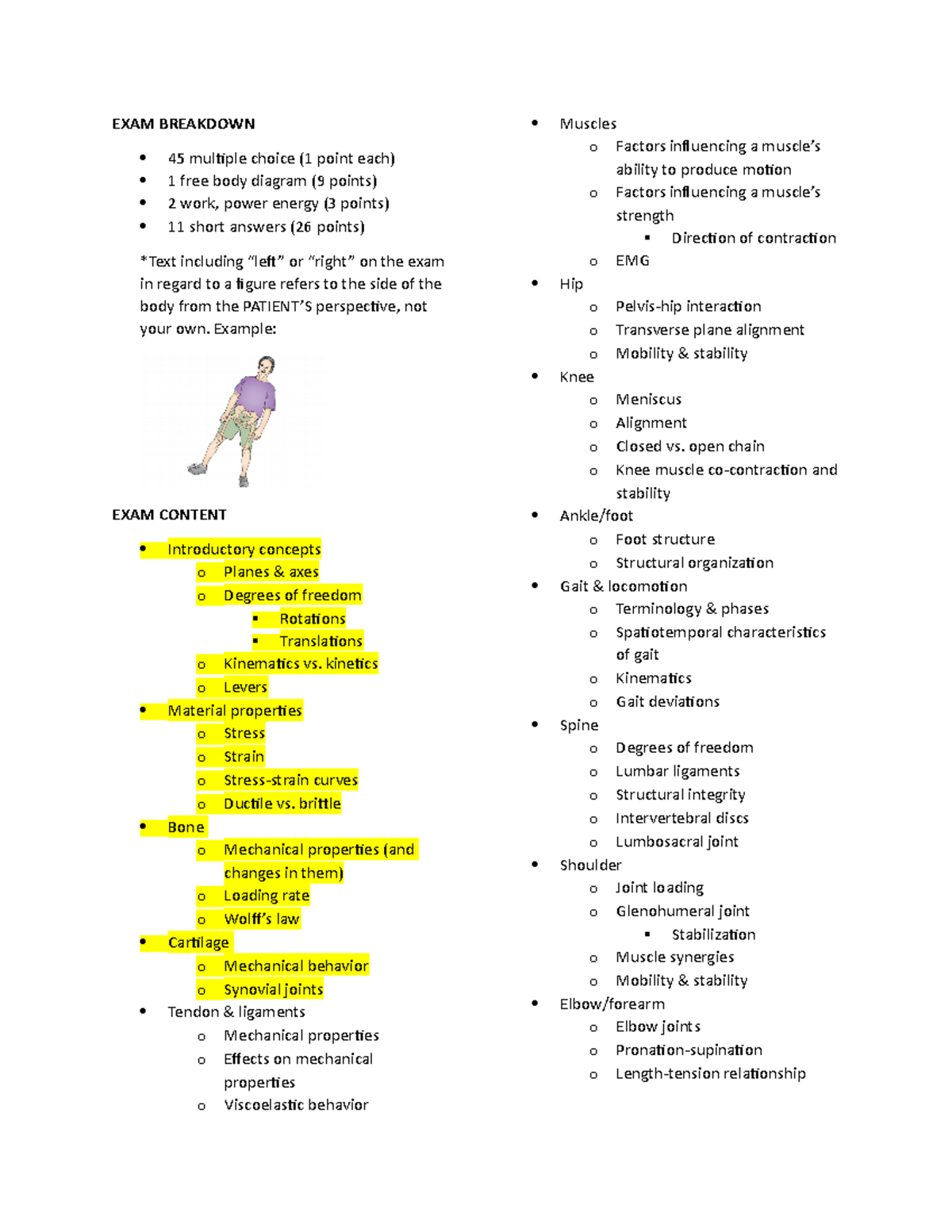 Final Exam Study Guide - EXAM BREAKDOWN 45 multiple choice (1 point ...