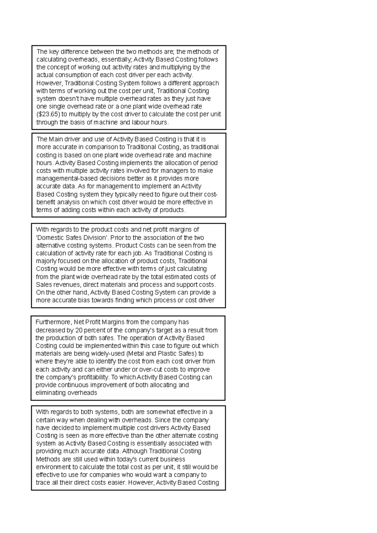 Assignment Task - Palm Notes Management Accounting - With regards to ...
