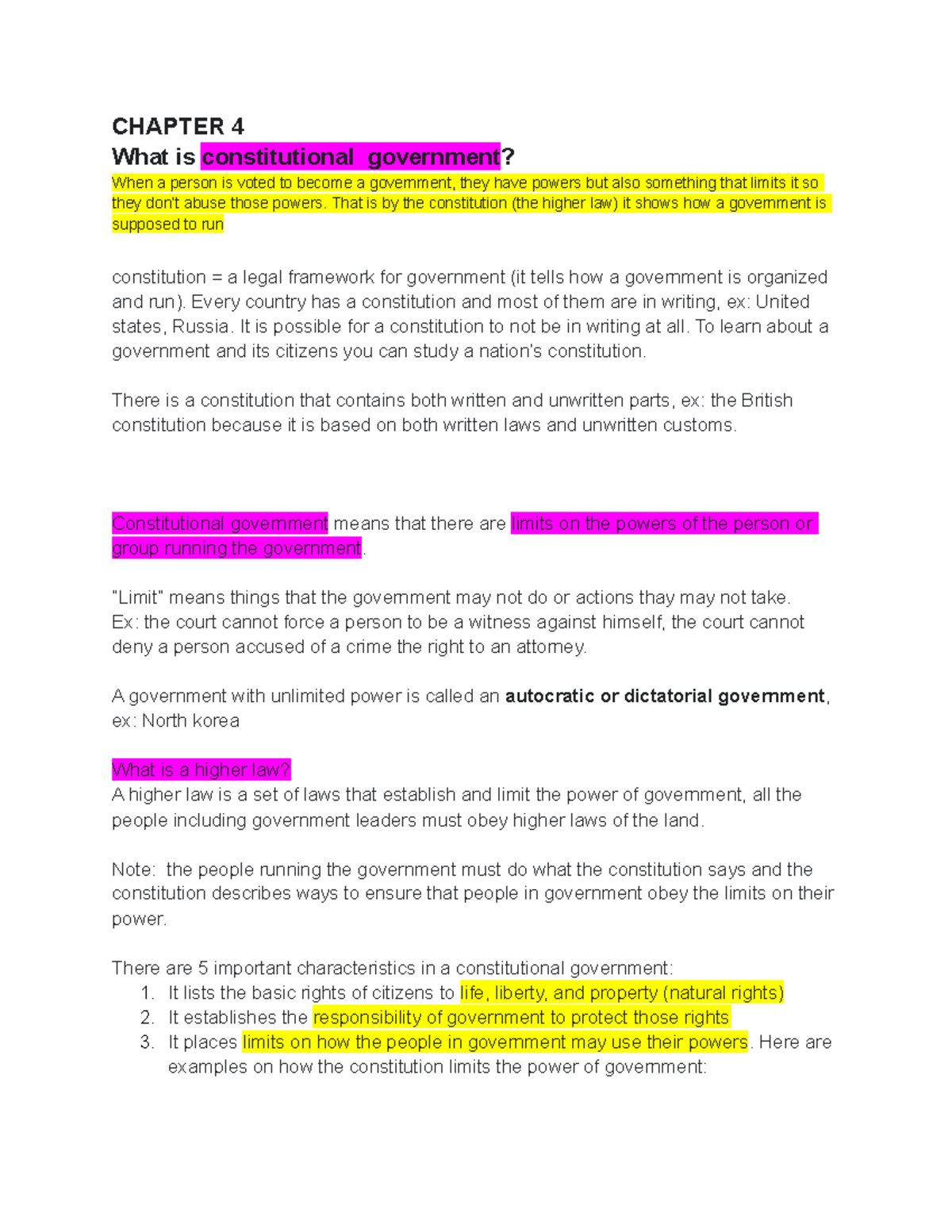 Chapter 4 - Constitutional government, higher law, tragedy of Antigone ...