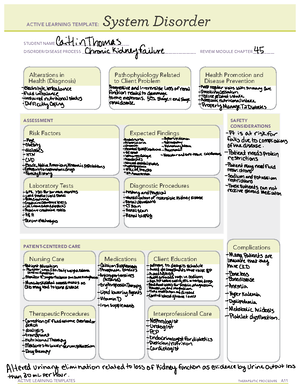 DVT concept map - complex - ACTIVE LEARNING TEMPLATES TherapeuTic ...
