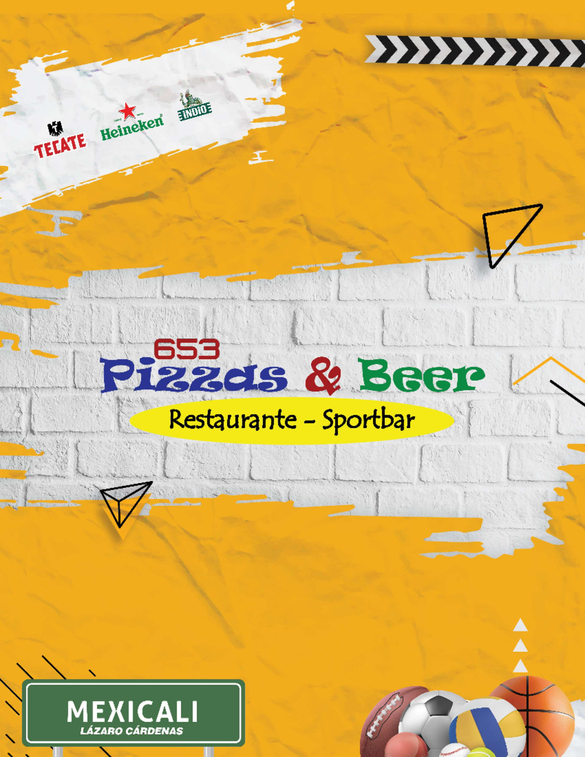 Menu Mexicali - Libro - E 653 Pizzas Beer Restaurante Sportbar MEXICALI ...