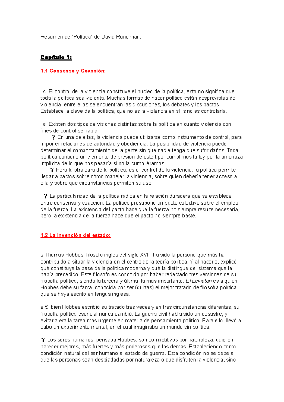 Politics by David Runciman Capitulo 1 - Resumen de “Política” de David ...