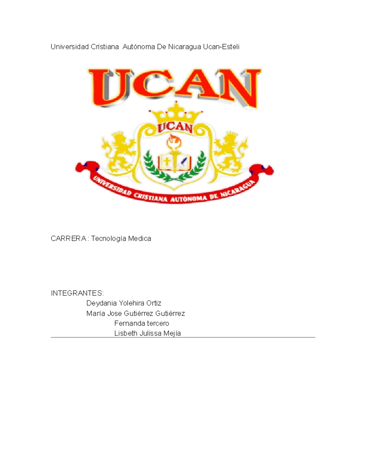 Universidad Cristiana Autónoma De Nicaragua Ucan,%20n exudado ...