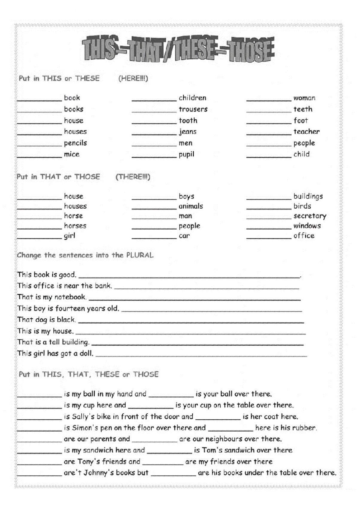 SOAL THIS THAT - SOAL THIS THAT - English and Others - Studocu