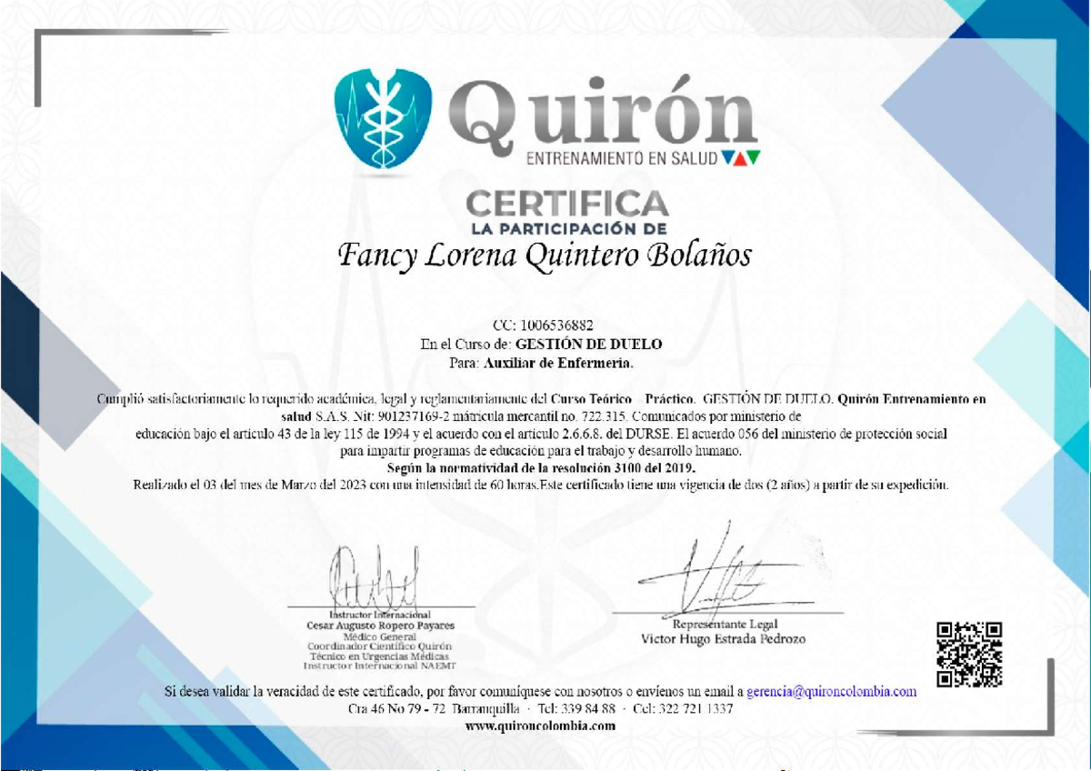 Curso Final Fancy Lorena Quintero - Cuidado de Enfermería en Salud ...