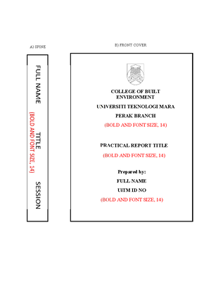 Assignment 2 madam huda bgn334 - DEPARTMENT OF BUILDING UNIVERSITI ...