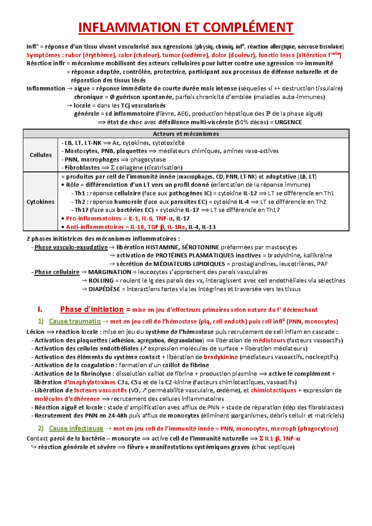 Immuno 2 - Infl, complement - Warning: TT: undefined function: 22 Warning: TT: undefined ...