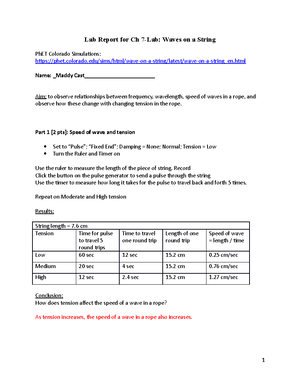 Ch8-Lab-Static Fluid Pressure and Fluid Flow - Lab Report for Ch 8-Lab ...