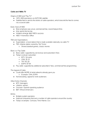 5. Television Genre in the 1960s - Lecture Four Television Genre in the ...