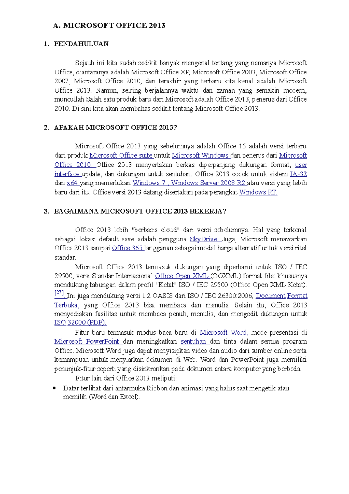 Modul Microsoft Word 2013 DOC - A. MICROSOFT OFFICE 2013 1. PENDAHULUAN ...