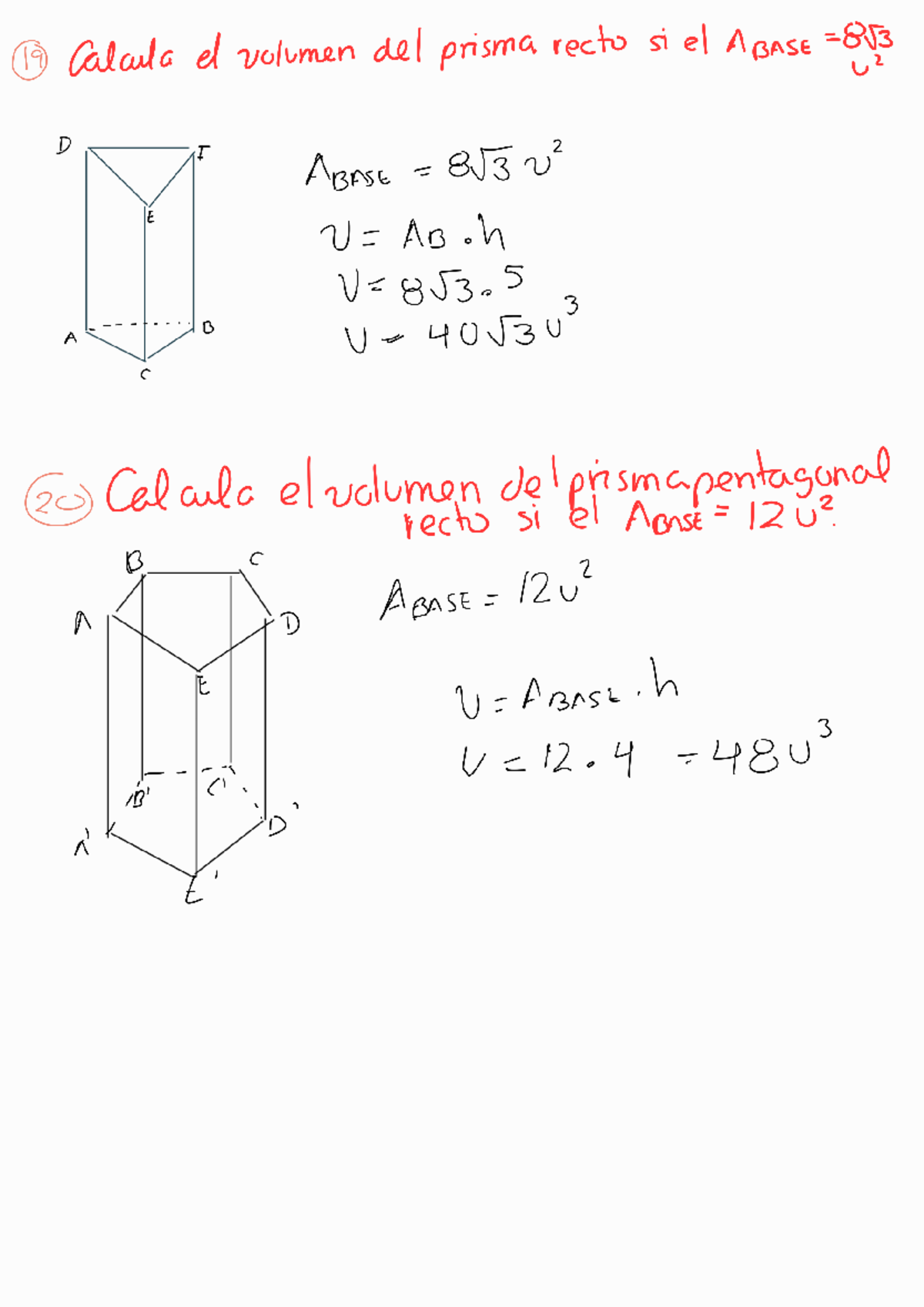 Notes 241030 113313 - prisma recto - Matemáticas - 19 Calcula el ...