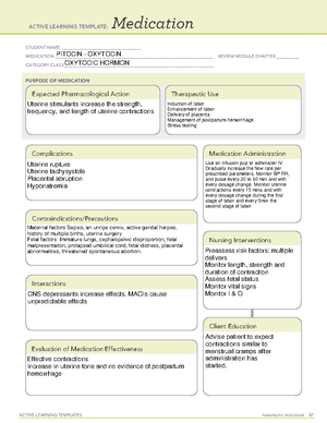 Active Learning Template Rhogam - ACTIVE LEARNING TEMPLATES TherapeuTic ...