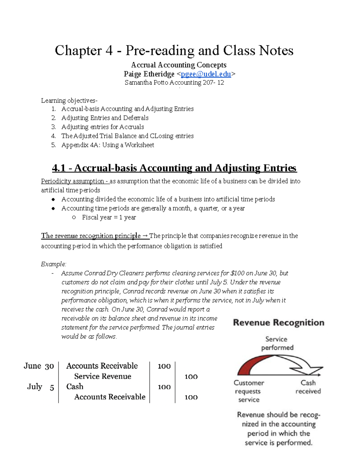 Chapter 4 - Pre-reading - Chapter 4 - Pre-reading and Class Notes ...