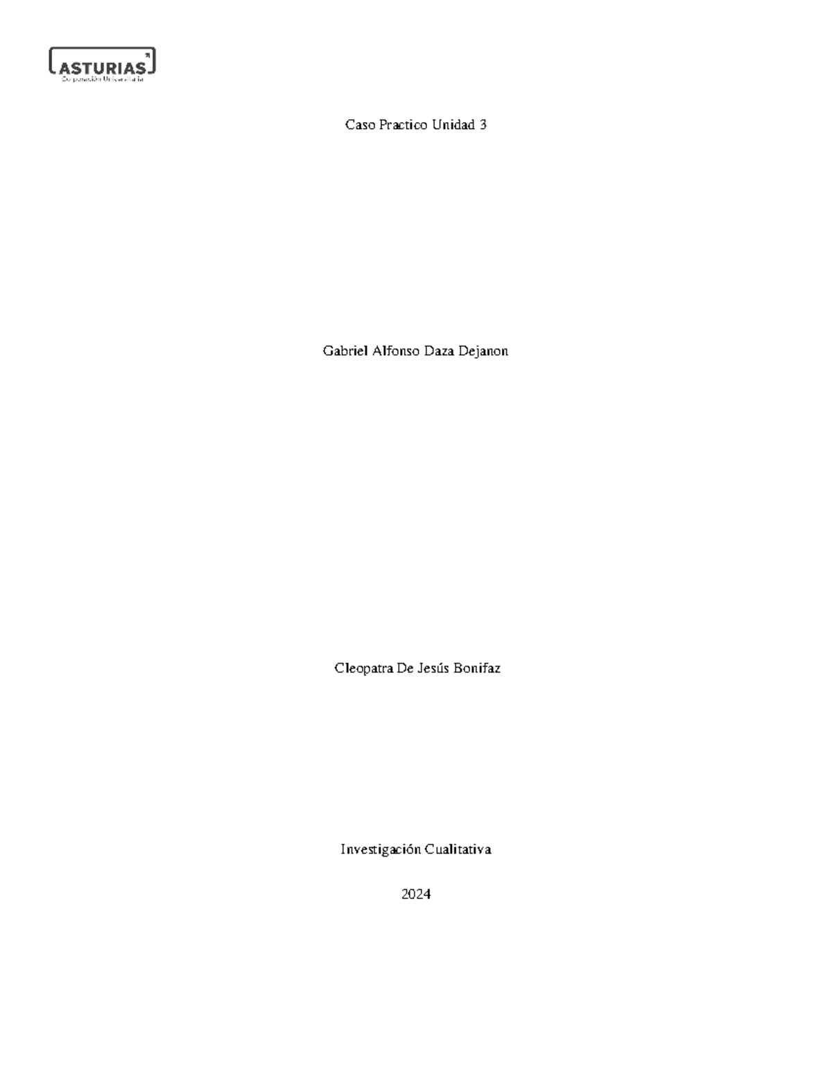Caso practico unidad 3 - Caso Practico Unidad 3 Gabriel Alfonso Daza ...