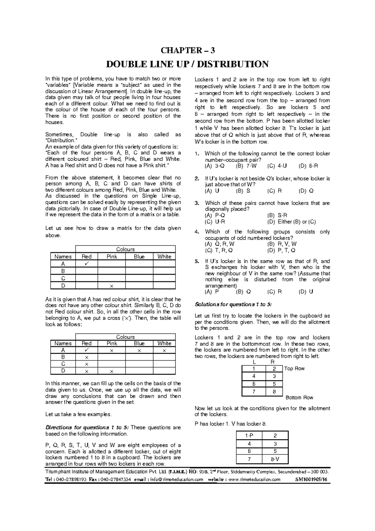 Chapter-3 Doublelineupdistribution - Triumphant Institute of Management ...