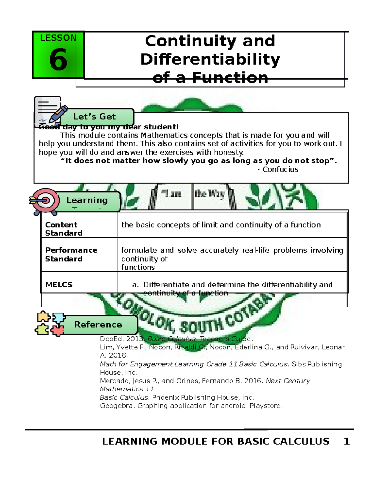 Lesson 6 - Copy - frcsh - l DepEd. 2013. Basic Calculus. Teachers Guide ...