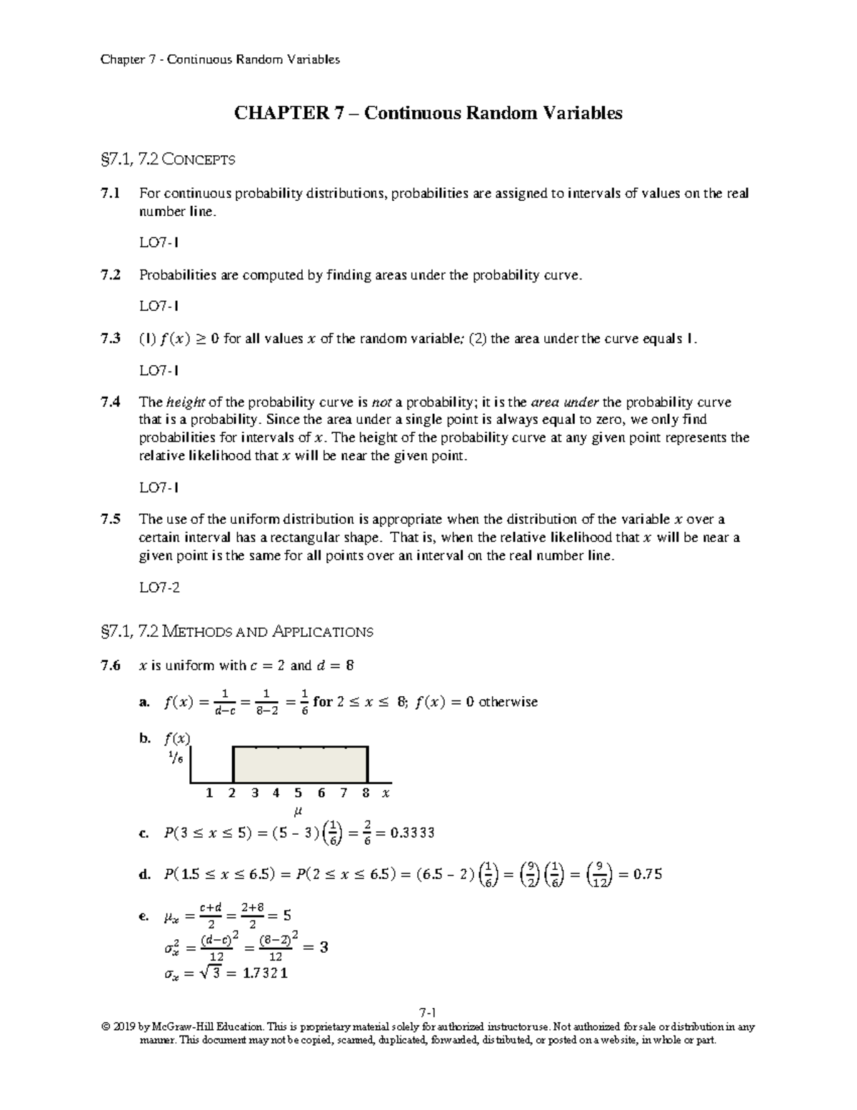 Chapter 7 Textbook Answers - 7- © 2019 by McGraw-Hill Education. This ...