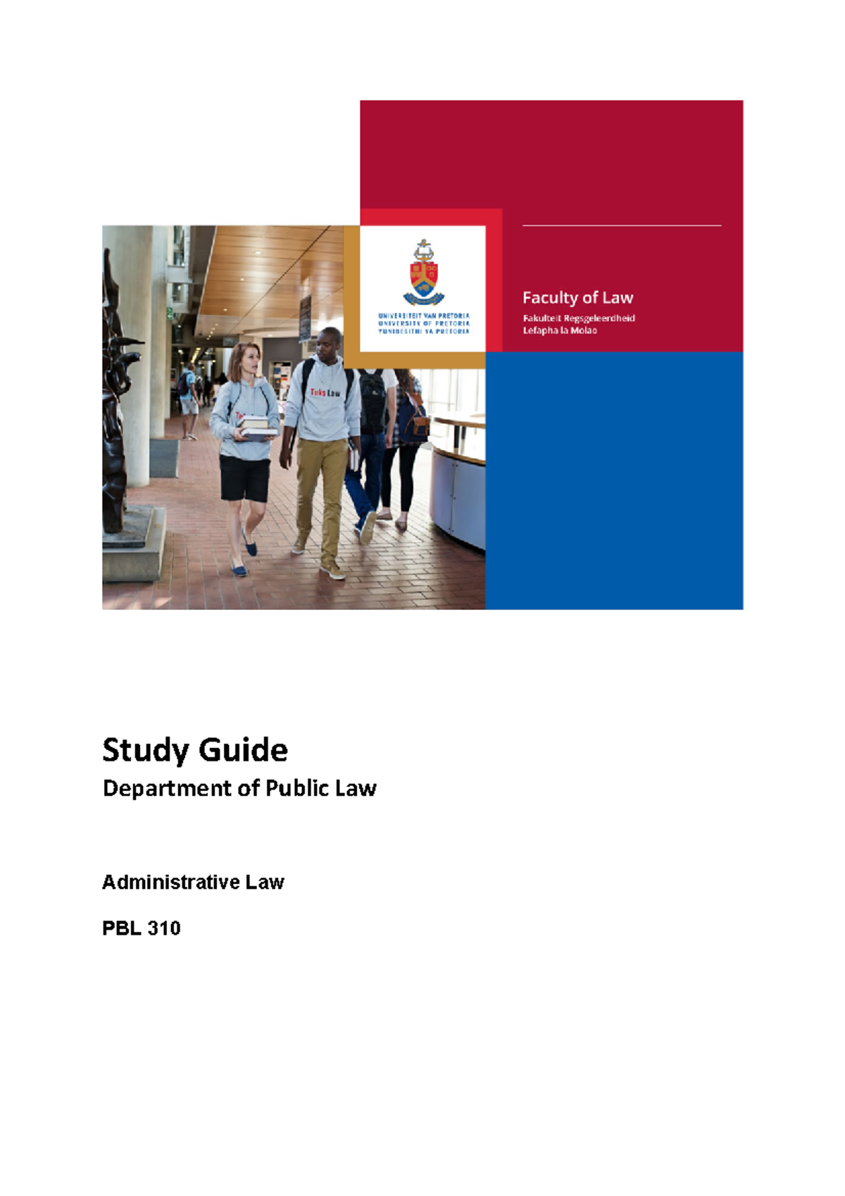 PBL 310 Study Guide 2020 v2 - Study Guide Department of Public Law ...