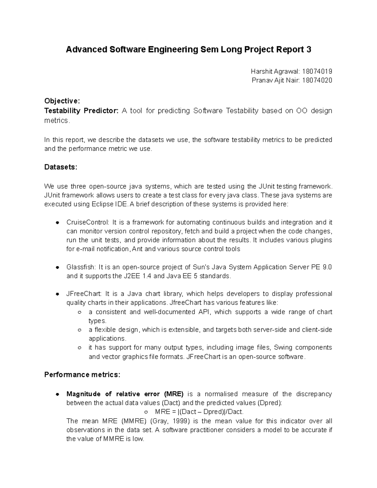 ASE Sem Long Report - 3 - OOP Design - Advanced Software Engineering Sem Long Project Report 3 ...