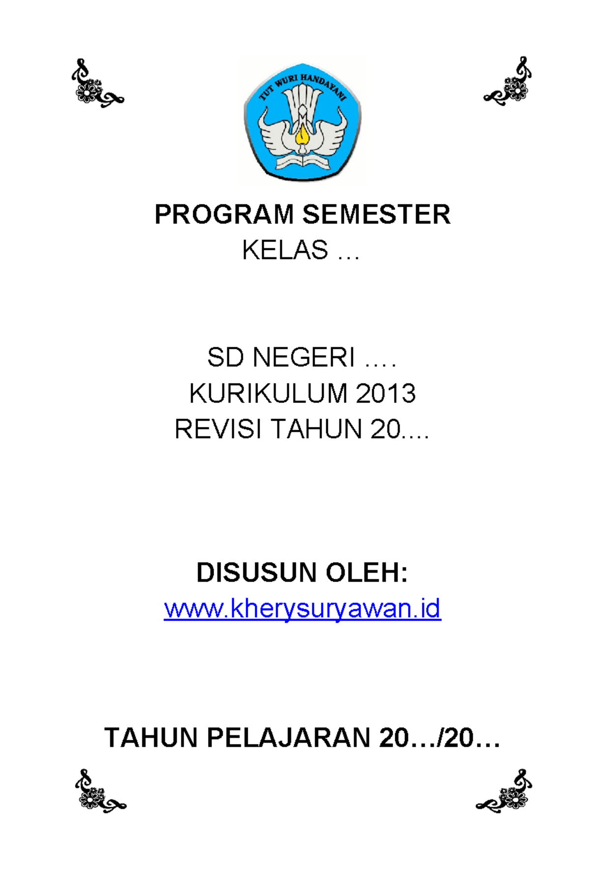 Cover Promes - www - testing - SD SMP SMA Teuku nyak Arif - PROGRAM ...