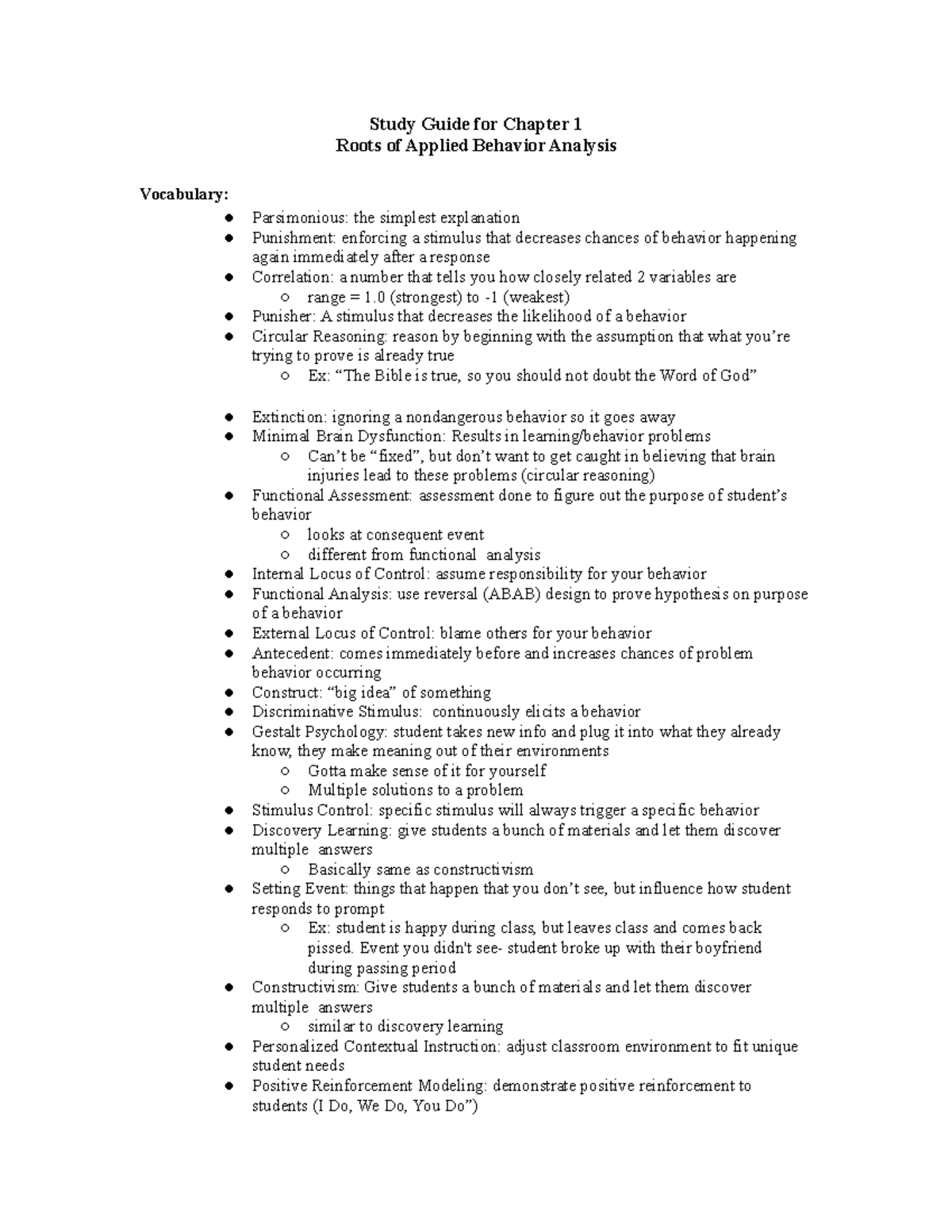 Chapter 1 Roots of Applied Behavior Analysis (ABA) - Event you student ...