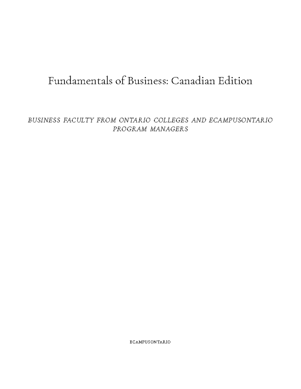 01 Fundamentals Of Business Cdn Ed 2018 Preface Teamwork - Fundamentals ...