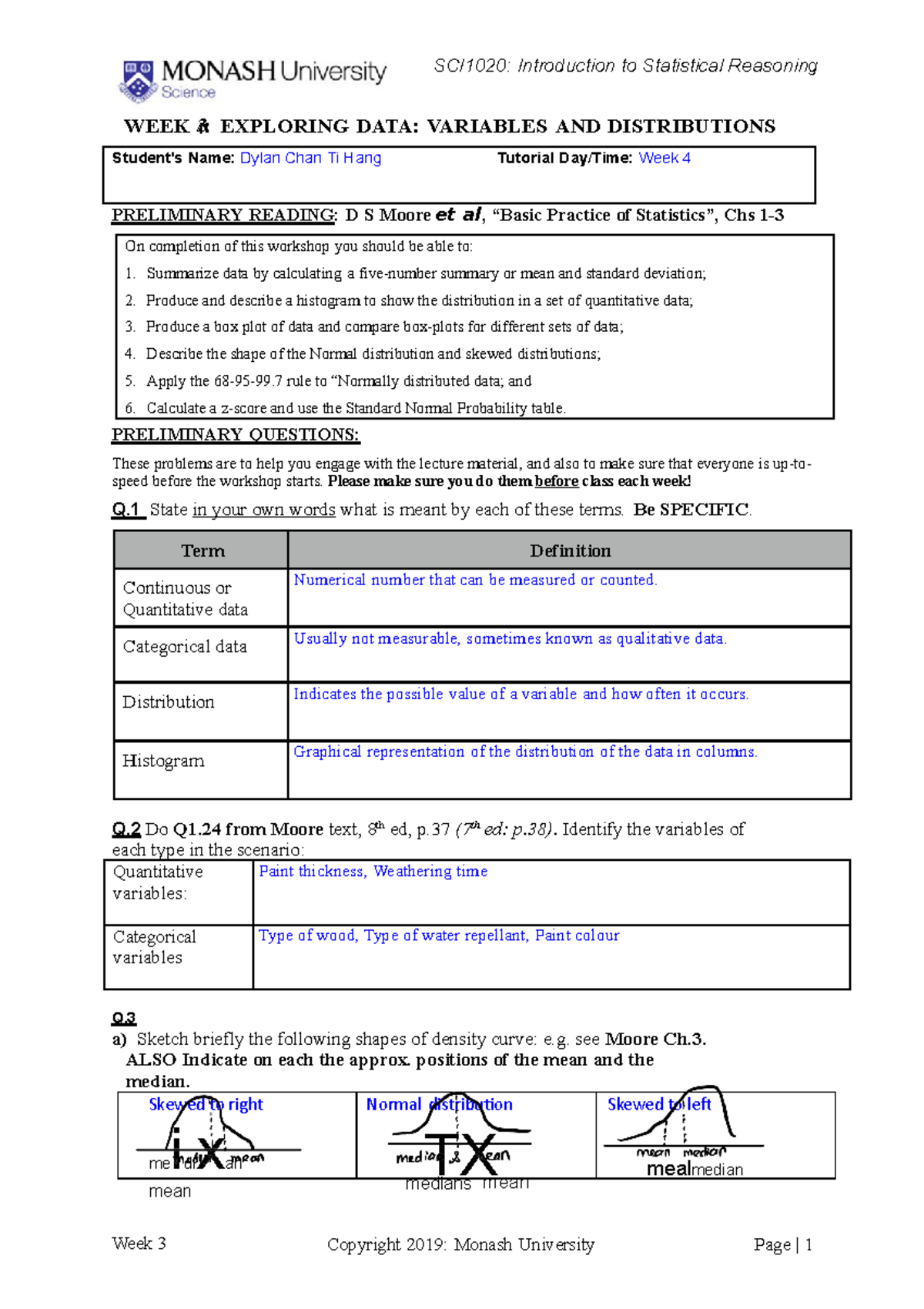 Week4-Tutorial (done) - Copyright 2019: Monash University Page | 1 ...