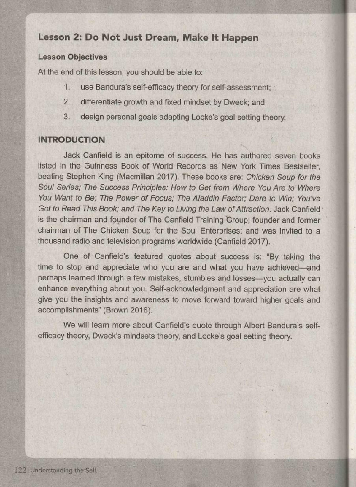 Chapter 3 Lesson 2 Understanding the Self - Studocu