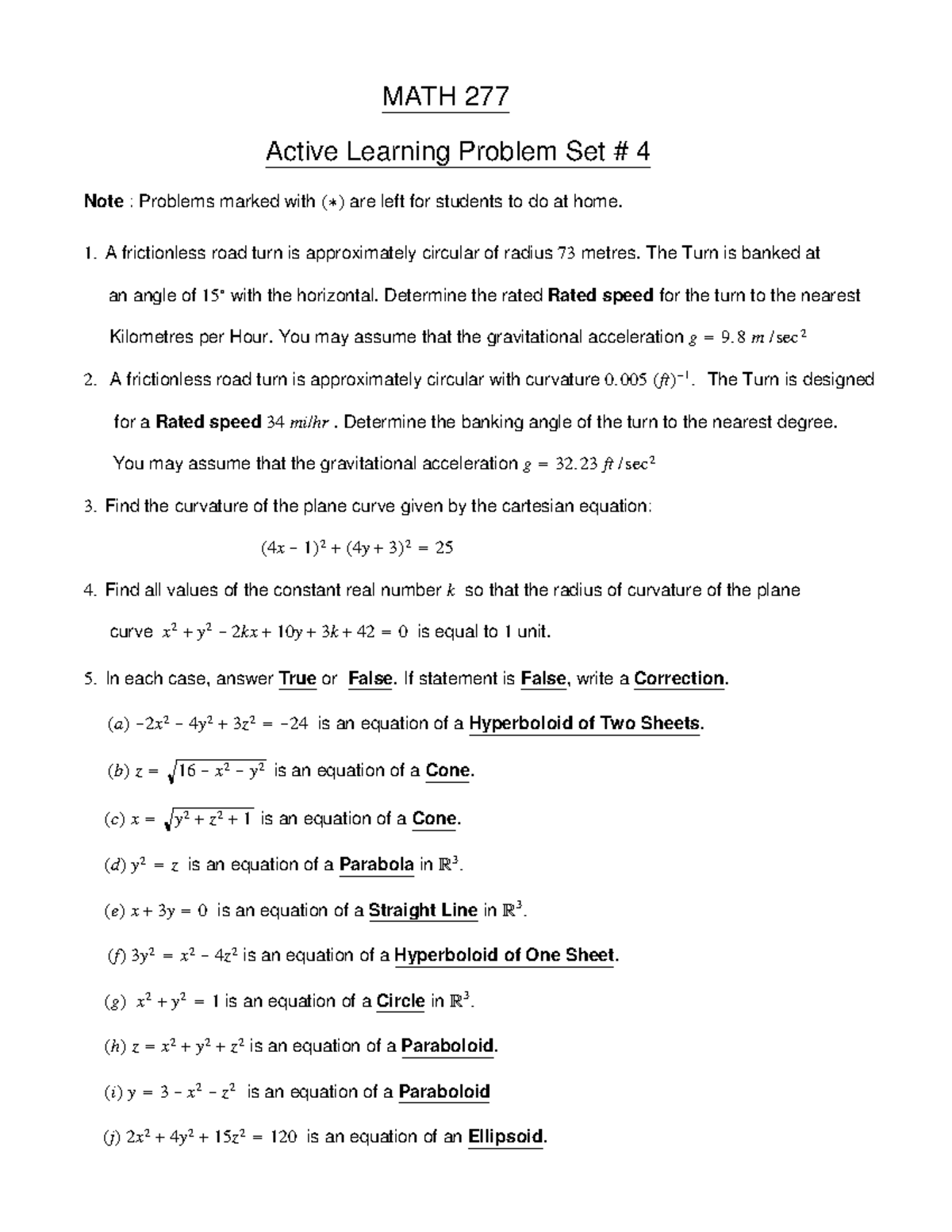 Active Learning Problem week 4 - MATH 277 Active Learning Problem Set ...