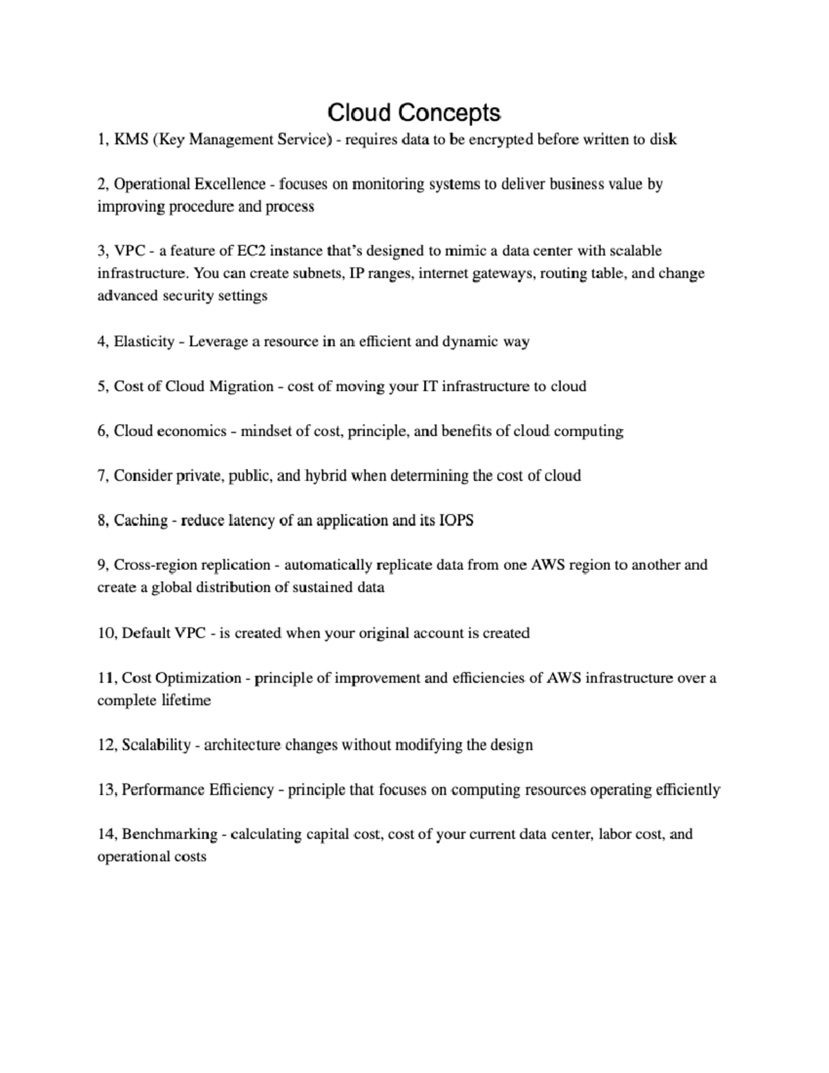 AWS Cloud Practitioner - Google Docs - Technology 1, Amazon CloudFormation - ability to create ...