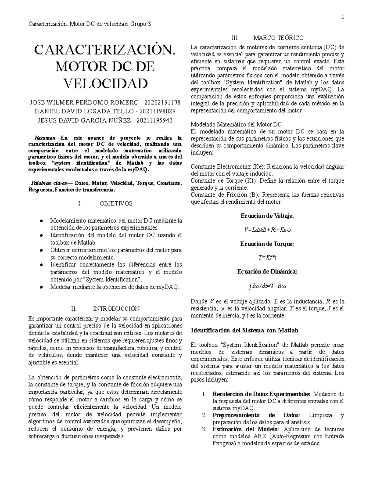 Modelamiento Motor DC - dfdgf - Caracterización. Motor DC de velocidad ...