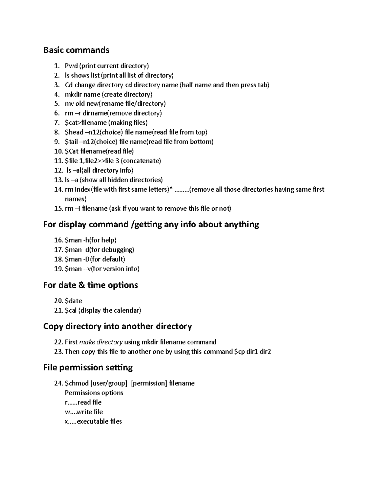 chapter 1 solution modern Database - Basic commands Pwd (print current ...