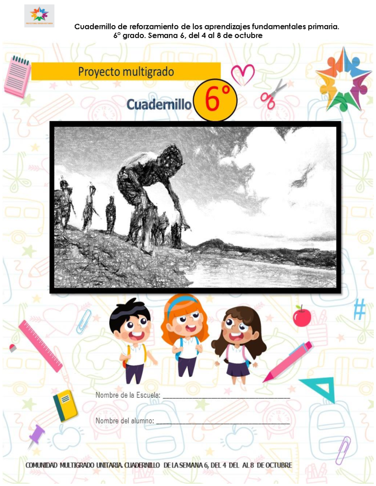 PMD 🔰🚸🎴 6° Semana 6 DEL 4 AL 8 DE Octubre - 6° grado. Semana 6, del 4 ...