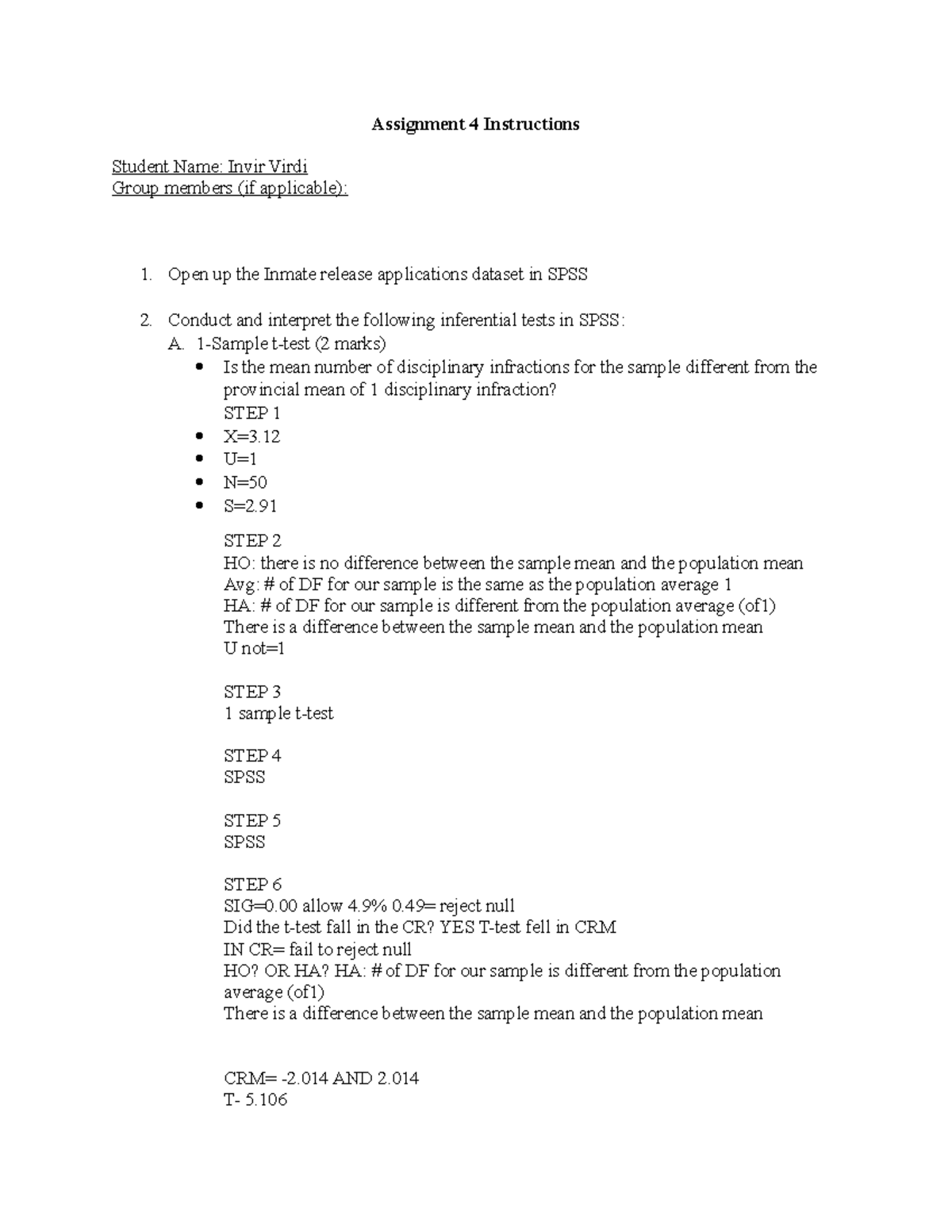 Assignment 4 instructions - CJ-1002 - U of W - Studocu