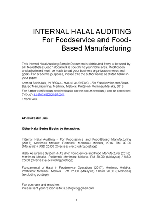 Mpphm Domestik 2020 - i MANUAL PROSEDUR PENSIJILAN HALAL MALAYSIA ...