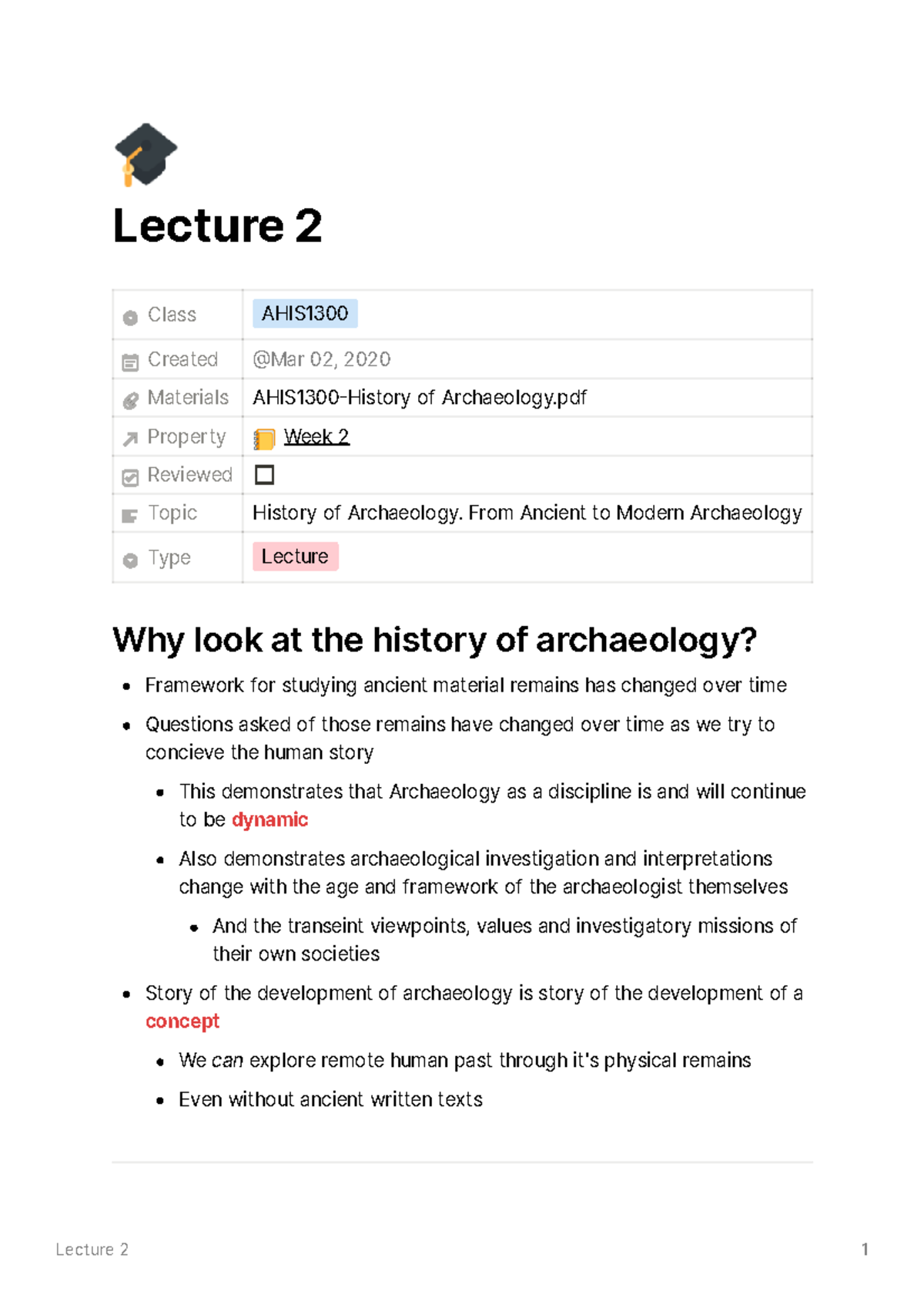 History of Archaeology. From Ancient to Modern Archaeology - Lecture 2 ...