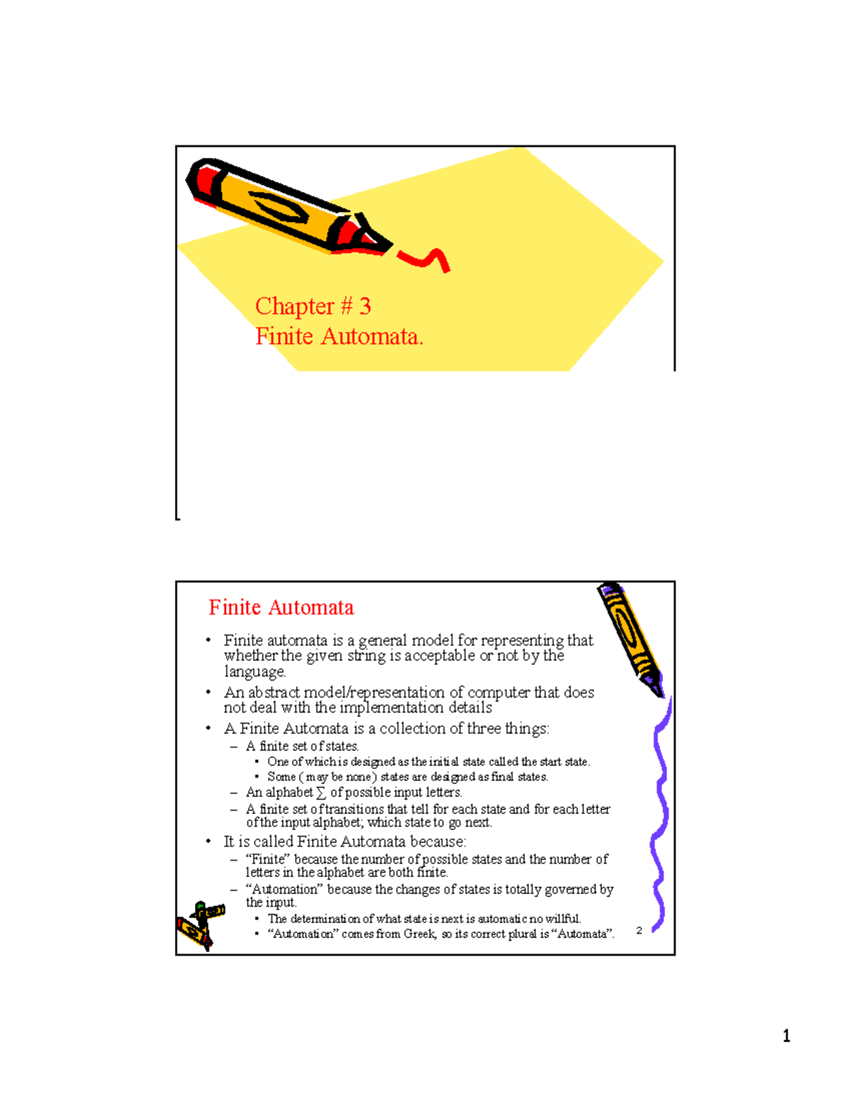 Chapter 3 Finite Automata Edit Computer Organization And Assembly
